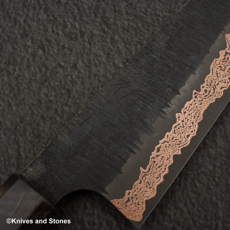 Hatsukokoro x Nigara Yorokobi SLD Copper Tsuchime Damascus Gyuto 210mm – Kakumei