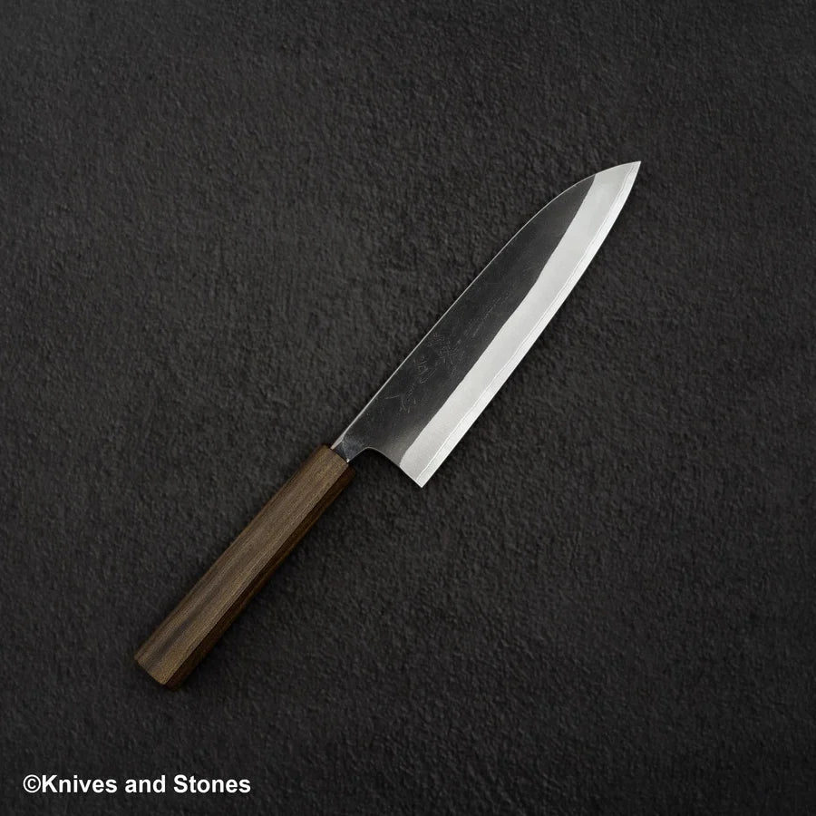 Hatsukokoro Kurokaze White 2 Kurouchi Gyuto 180mm Stainless Clad Black ...