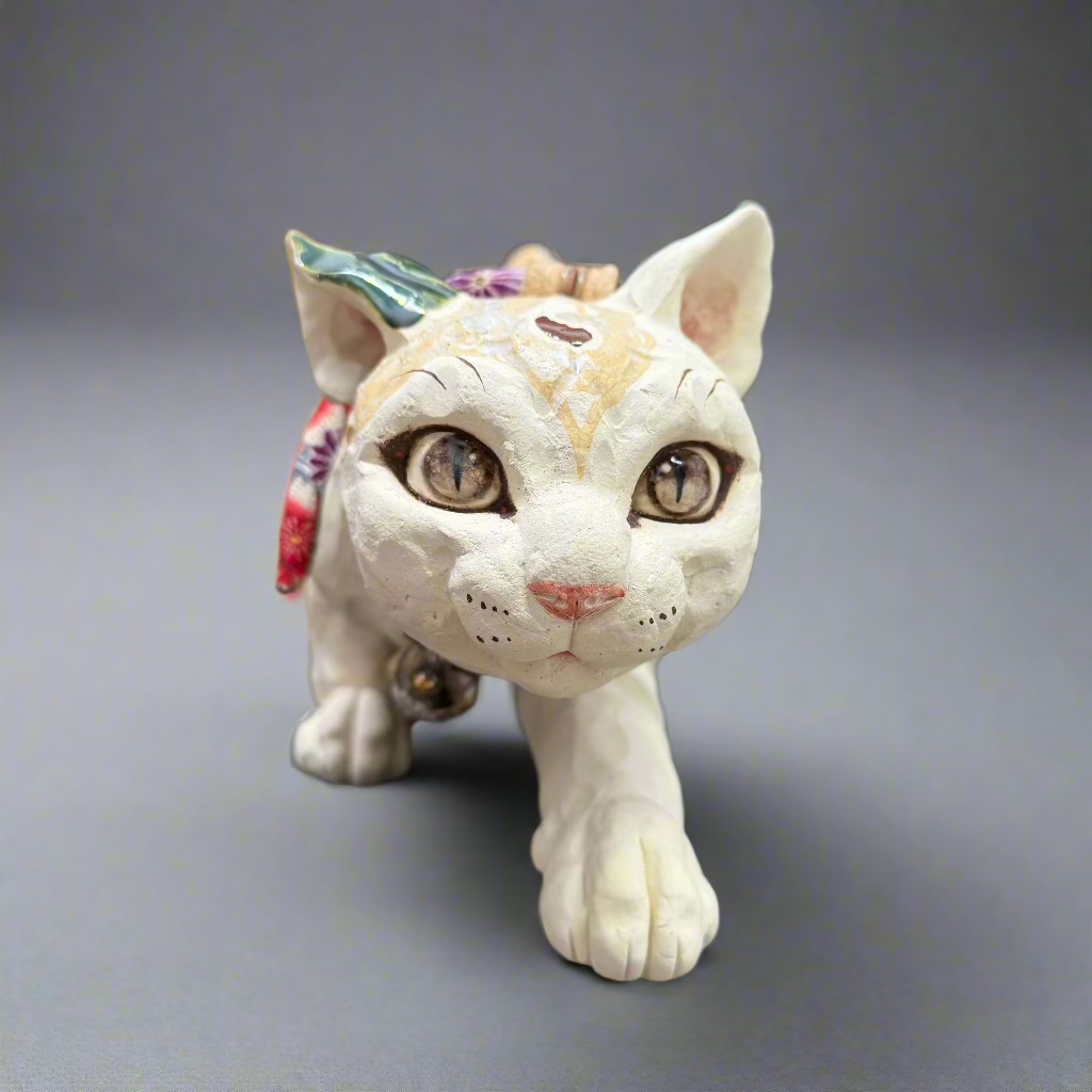Cat Clay Sculpture NO.3 – Kakumei