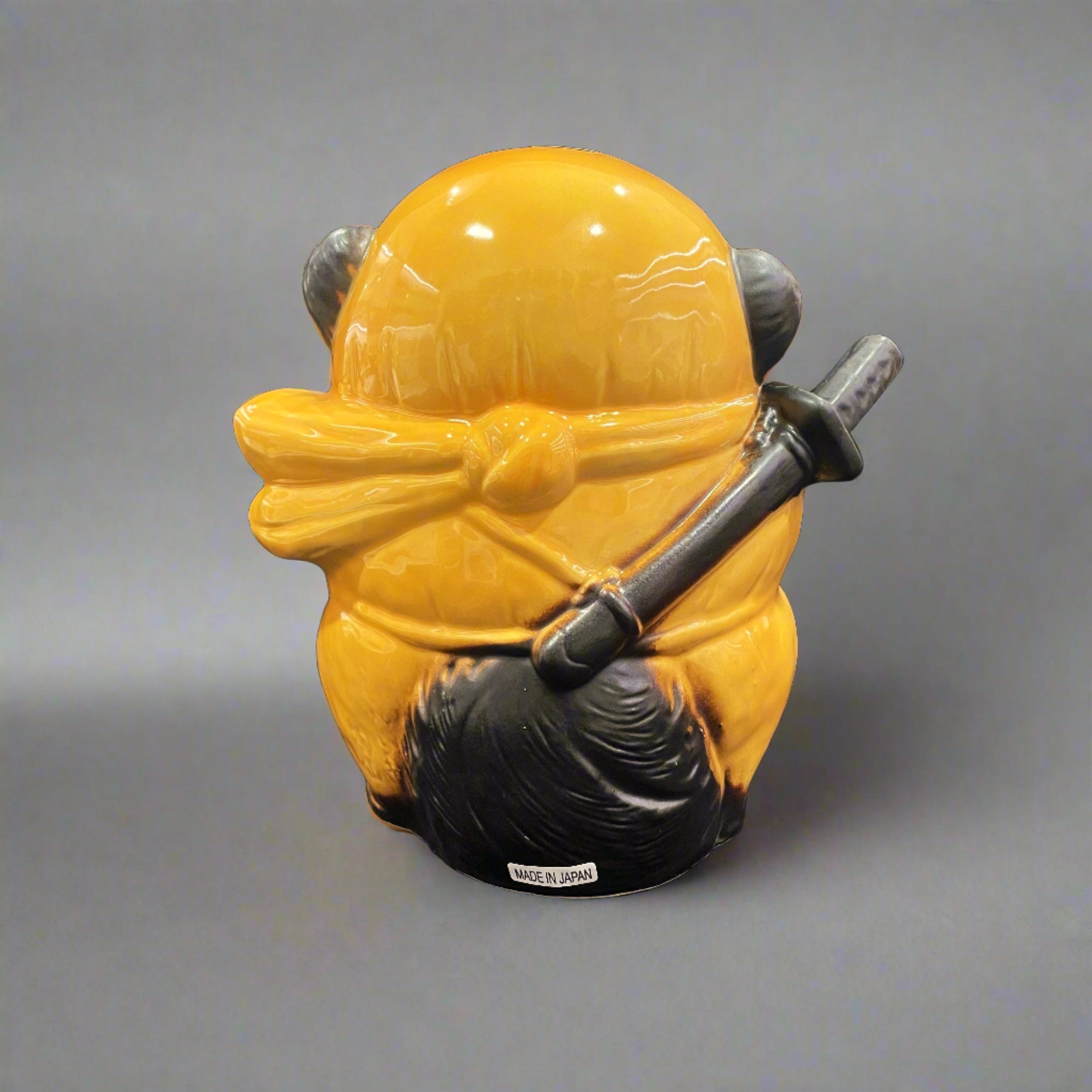 Shigaraki-ware Ninja Tanuki Statue Large - Yellow – Kakumei